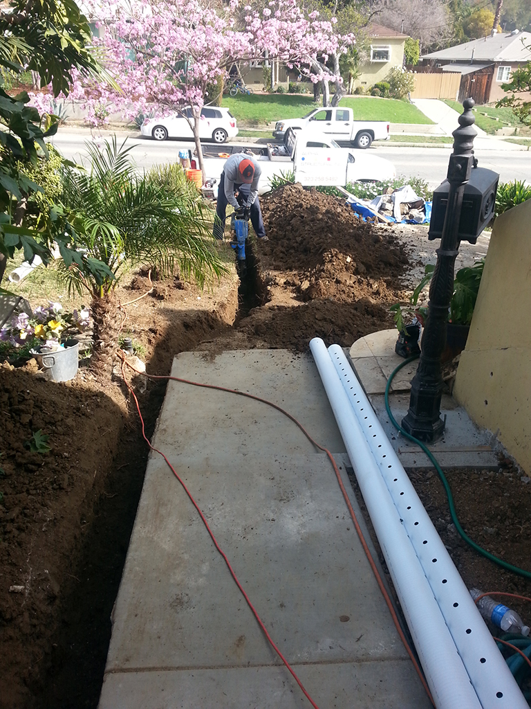 Drainage Project Gallery | Foundation Repair Los Angeles